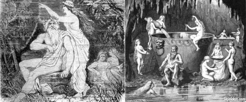 Aegir and Ran | Sea Gods | Norse Mythology - Skjalden.com