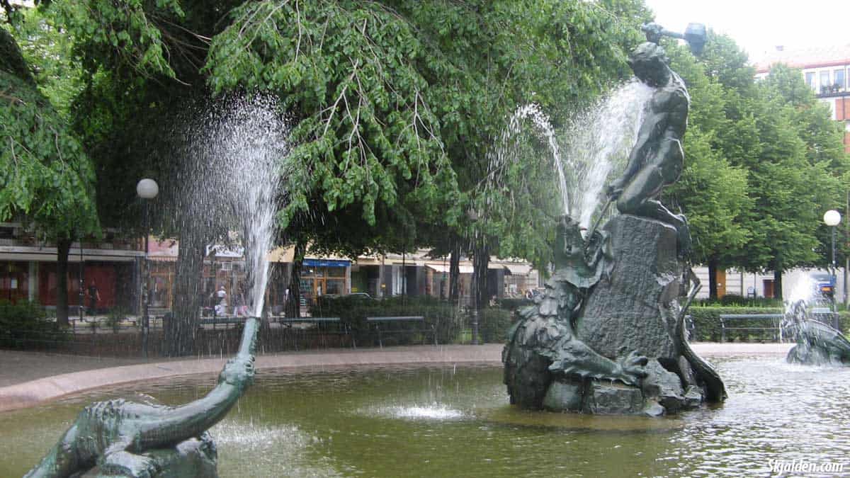 Thor at the Maria Square in Stockholm | Sweden - Skjalden.com