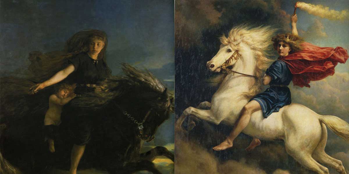 Night and day in Norse Mythology (Nótt & Dagr) - Skjalden.com