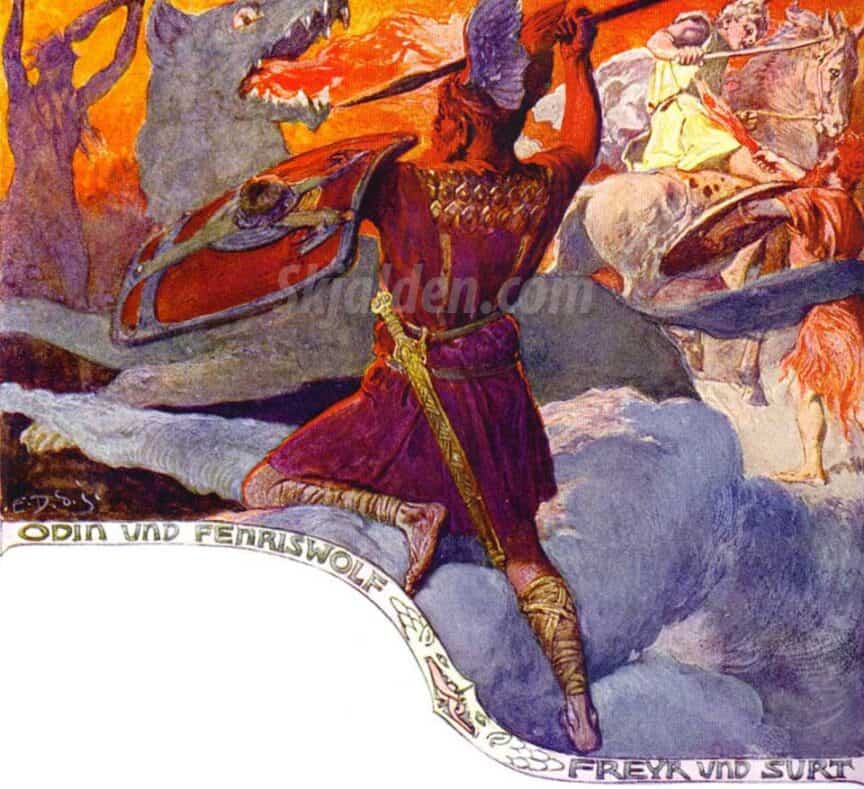 Fenrir | Child of Loki | Norse Mythology - Skjalden.com