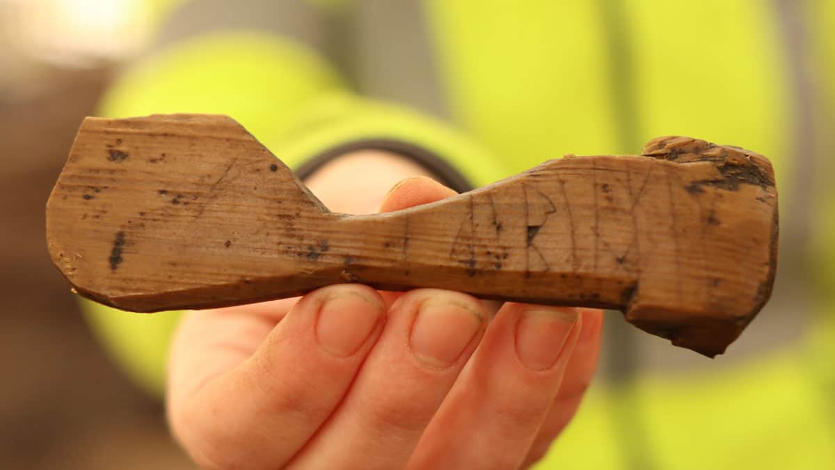 Runic inscription found in the Medieval Park in Oslo, Norway